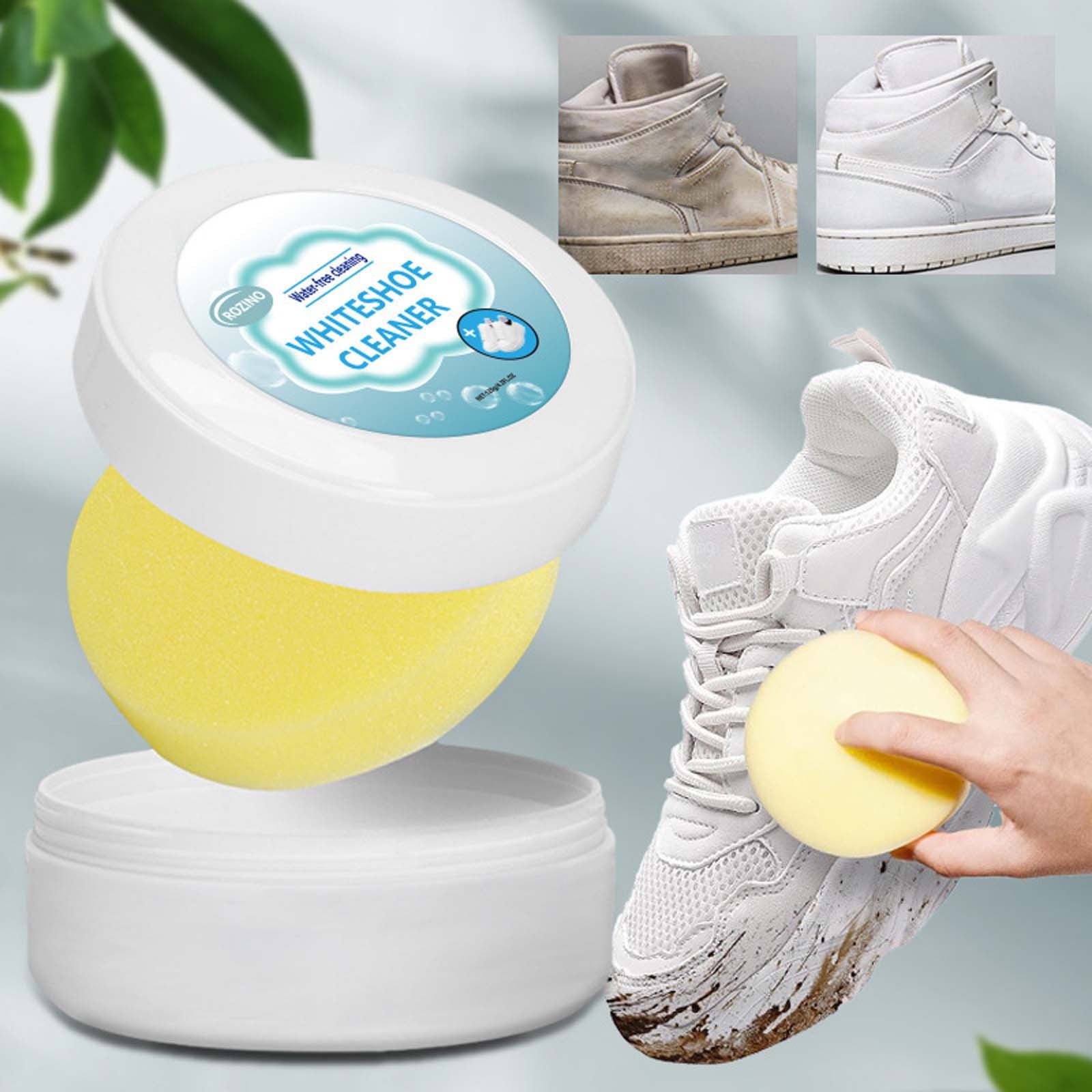120g*2 White Shoes Cleaning Cream Special With Sponge Wipe ...
