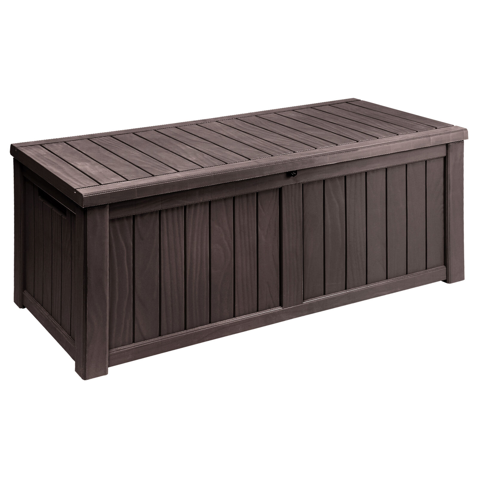 120gal Weatherproof Patio Garden Pool Storage 450L Resin Outdoor DECK ...