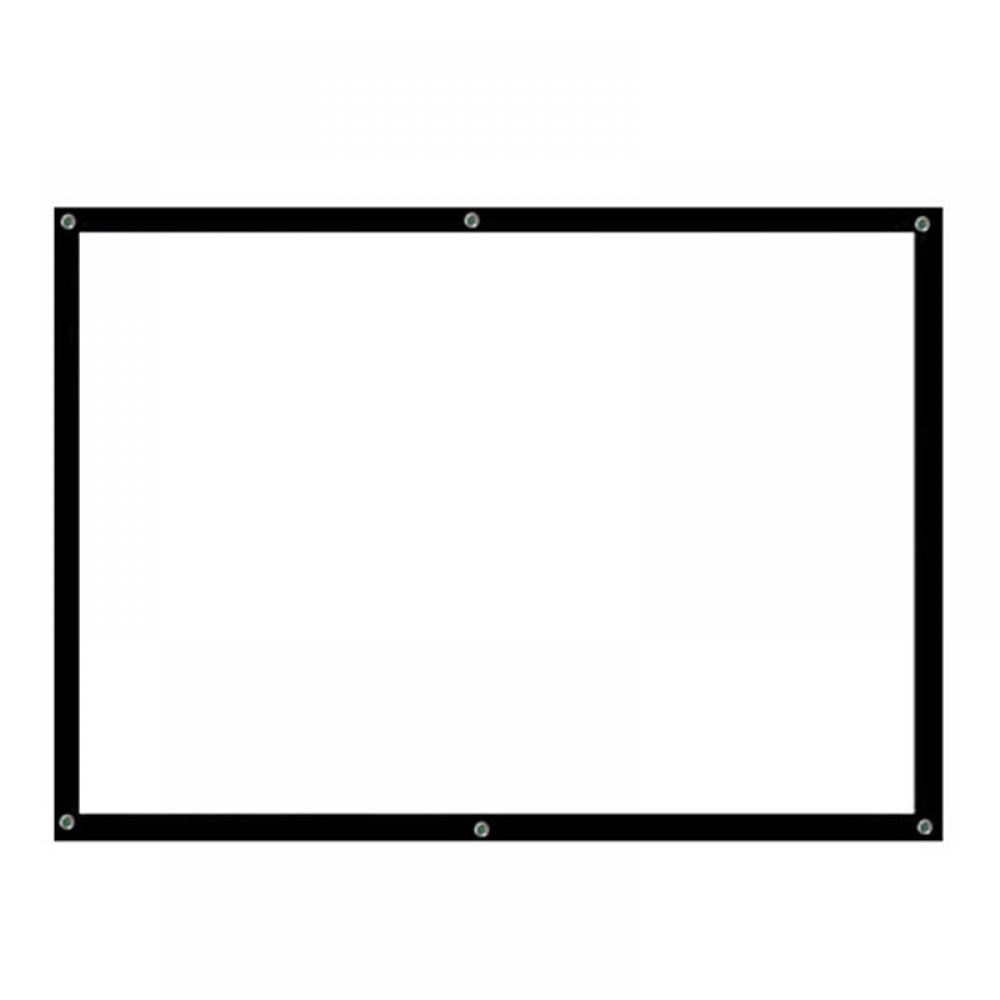 120in, 16:9 Foldable Anti-Crease Projector Screen, Double Sided ...