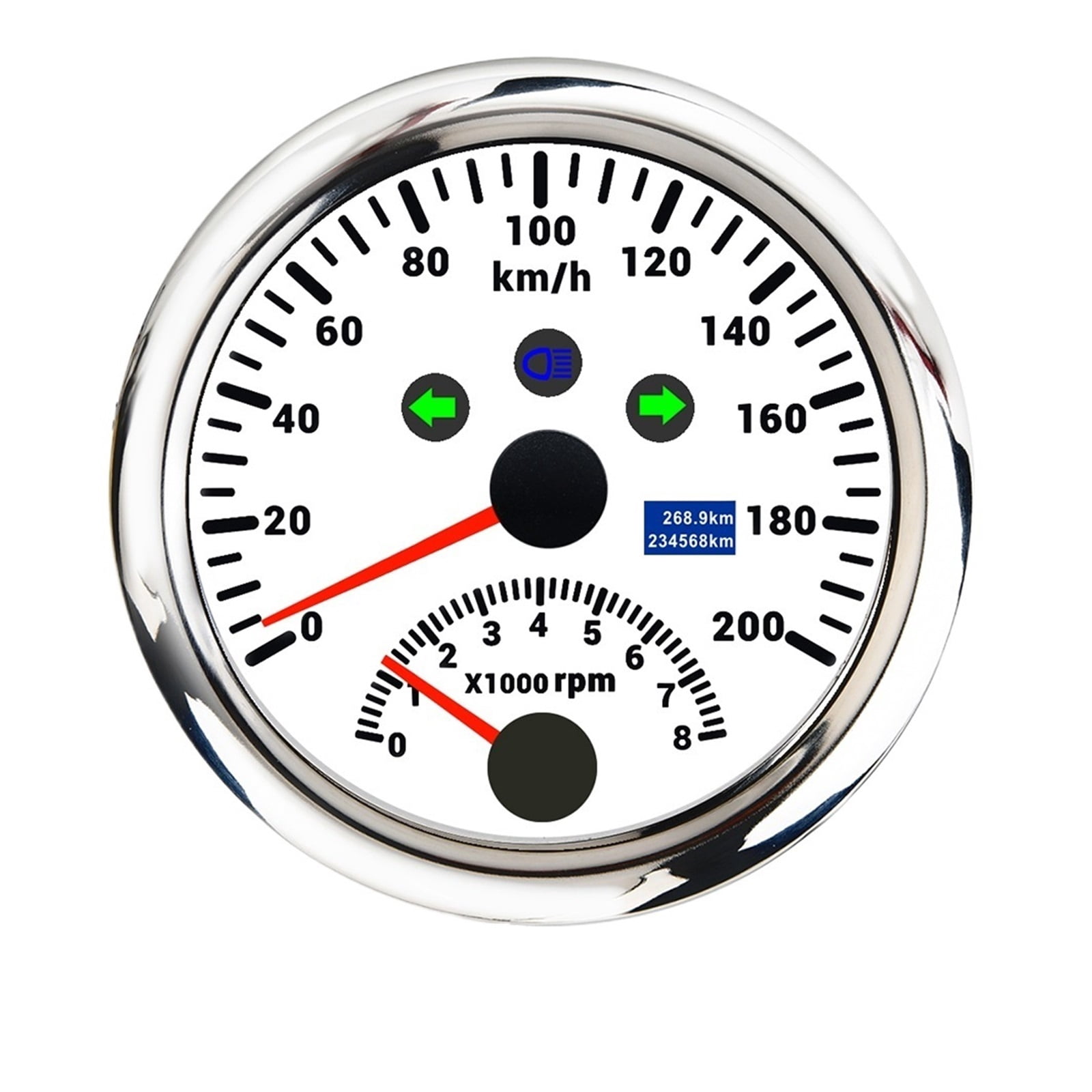 120km/h 200km/h 85mm GPS Speedometer Speed Gauge Digital Odometer ATV ...