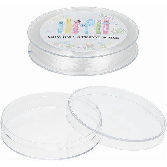 120m 0.4mm Thread Clear Stretch Elastic Round Transparent Cord String ...