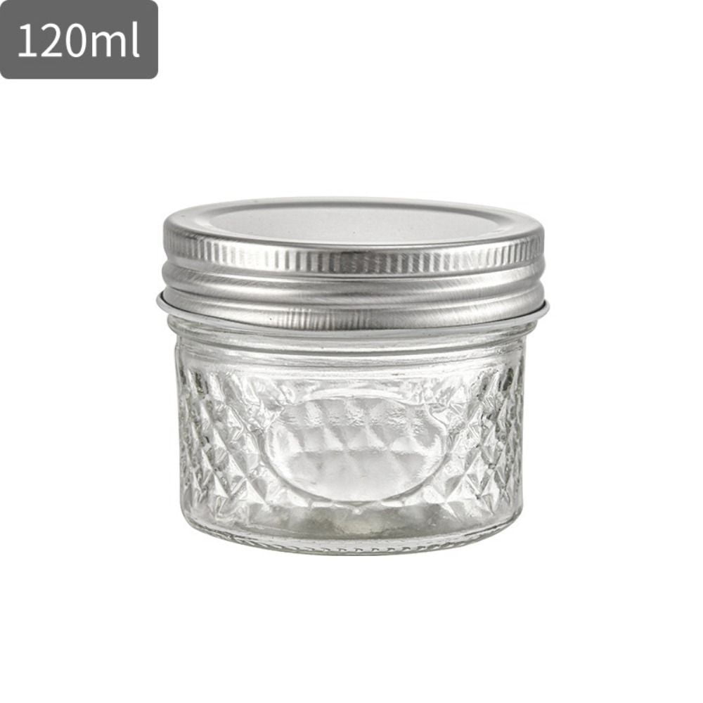 120ml/250ml/280ml/350ml/450ml/650ml Labelable Diamond Pattern Glass Transparent Transparent ...