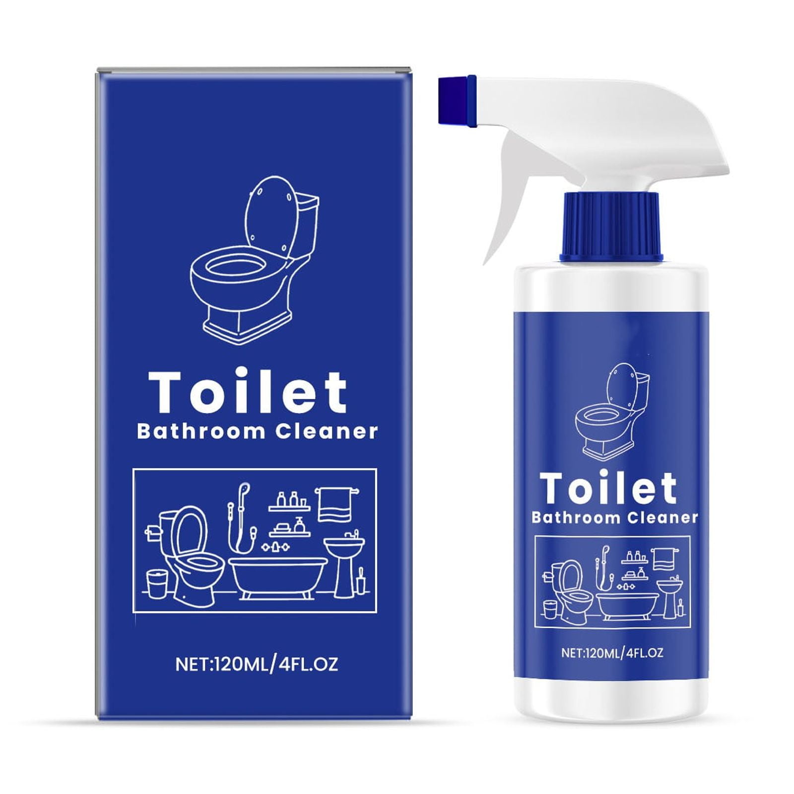 120ml Bathroom Cleaner, Effectively Removes Scale, Soap Scum & Stubborn ...