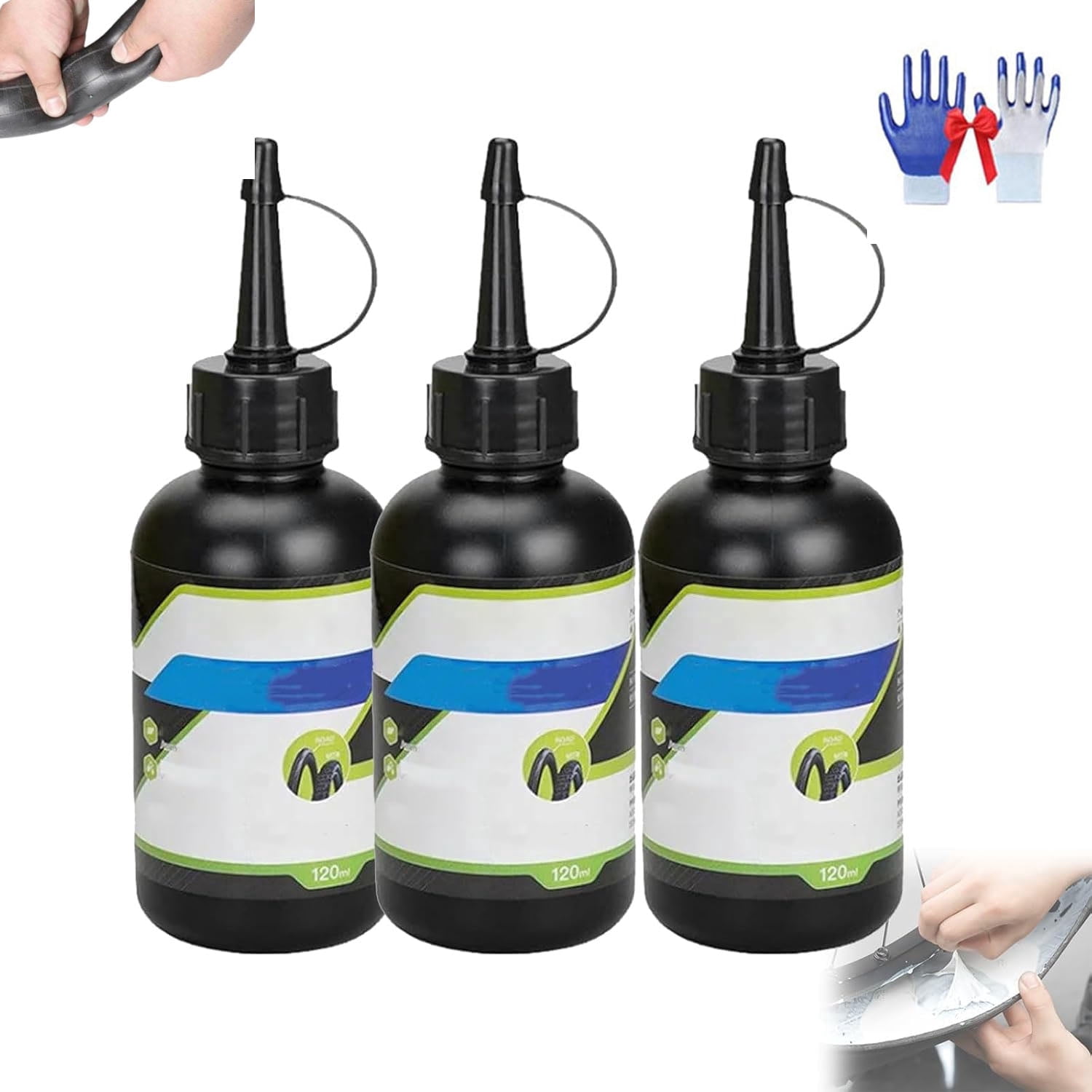 120ml Bike Inner Tube Repair Sealant, Tire Puncture Repair Glue Liquid ...