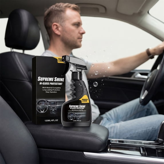 120ml Car Interior Gloss Protector Dashboard Seats, Gloss Care Spray ...