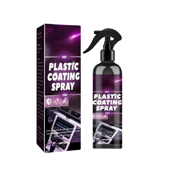 120ml Car Plastic Spray Car Interior Seat Instrument Panel Cleaning Decontamination Maintenance ...