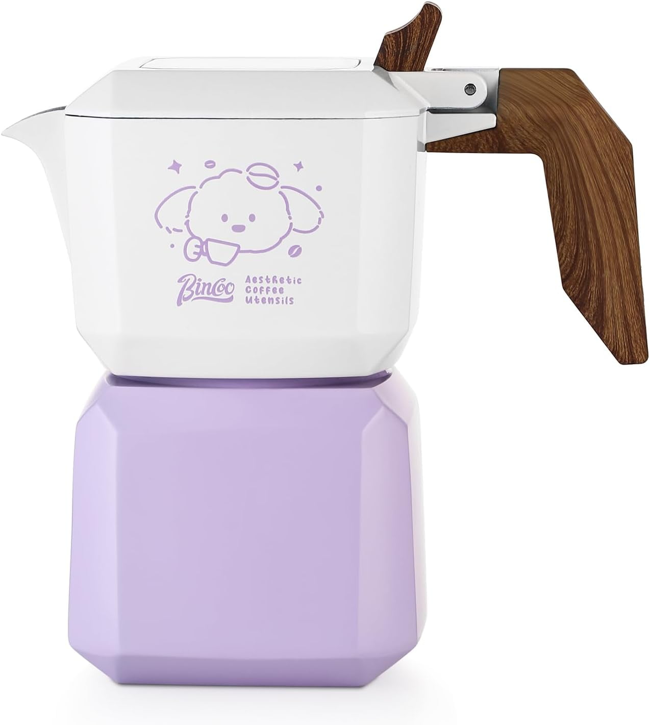 120ml Classic Moka Coffee Pot - Stovetop Espresso Maker Ideal for Gas ...