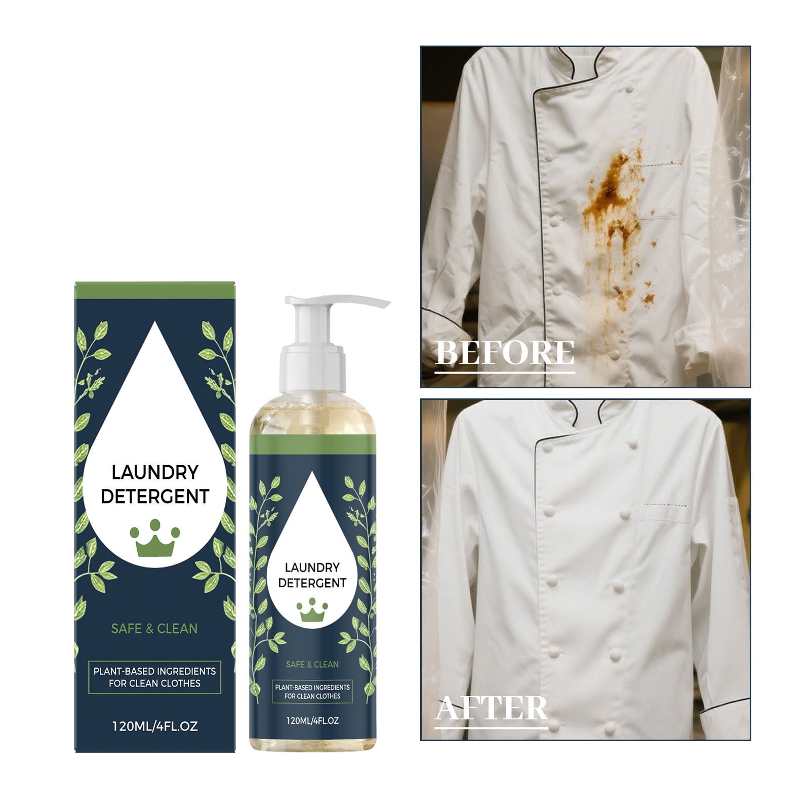 120ml Enzyme-Powered Liquid Laundry Detergent Concentrate – Natural ...