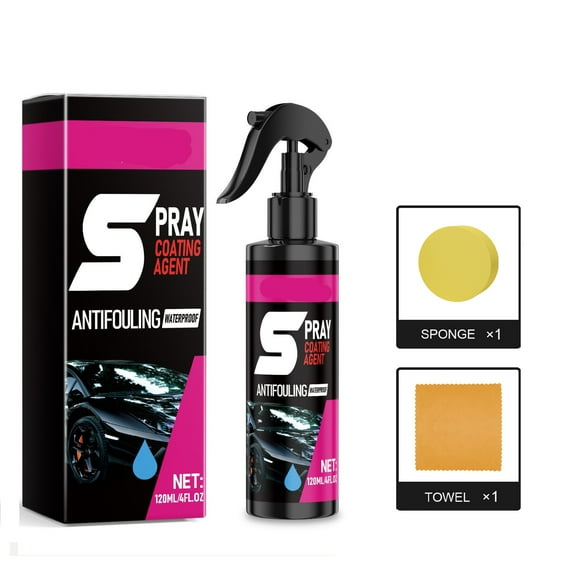120ml Hydrophobic Car Paint Coating Spray with High Gloss Finish for Automotive Paint, Glass ...