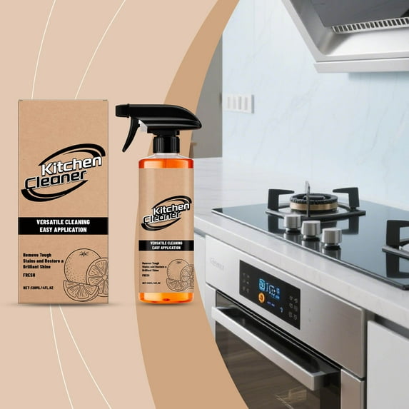 120ml Kitchen Foam Cleaner Spray - Effectives Oil And Stain Removal For ...