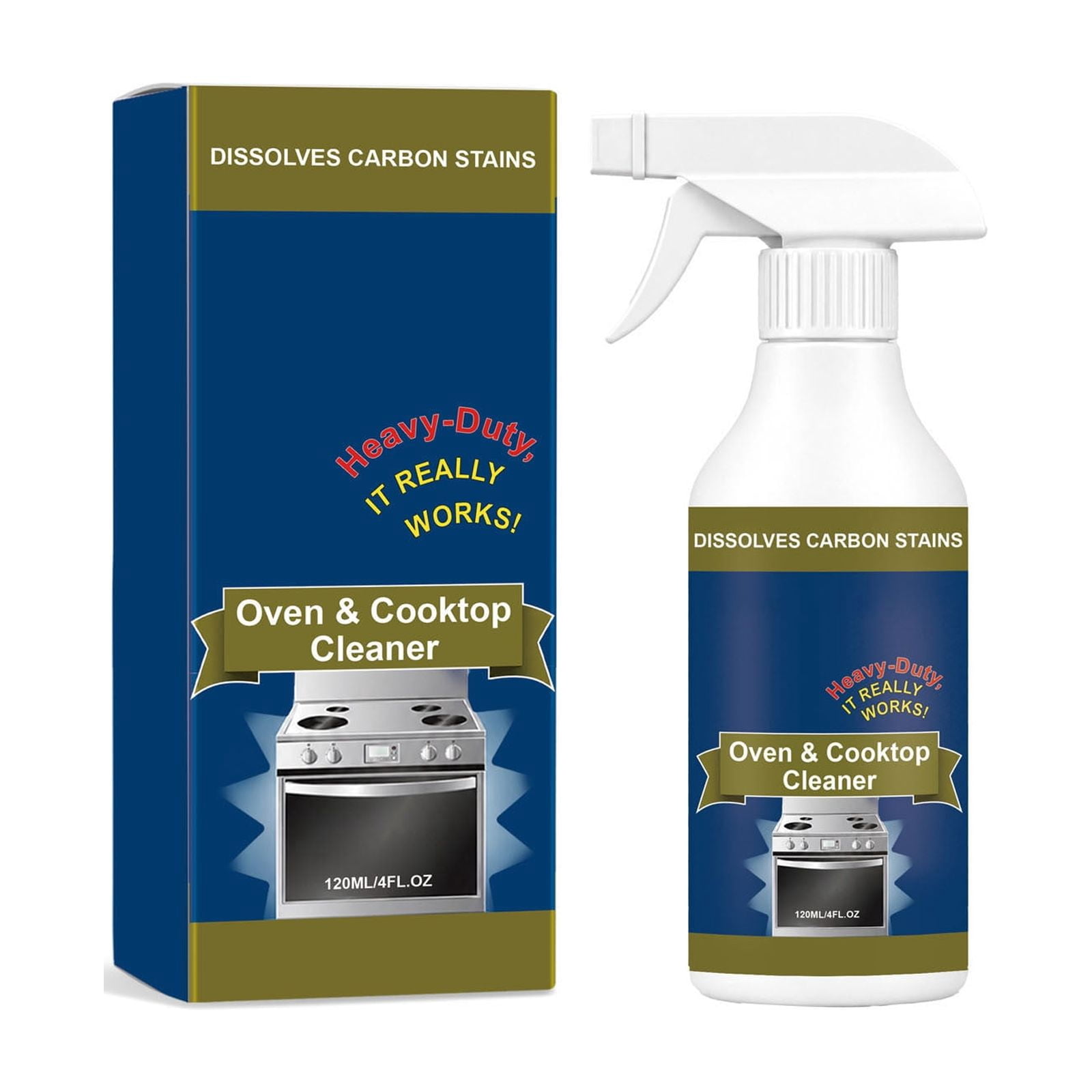 120ml Oven Cleaner Powerful Degreasing Spray Kitchen Stovetop Descaling ...