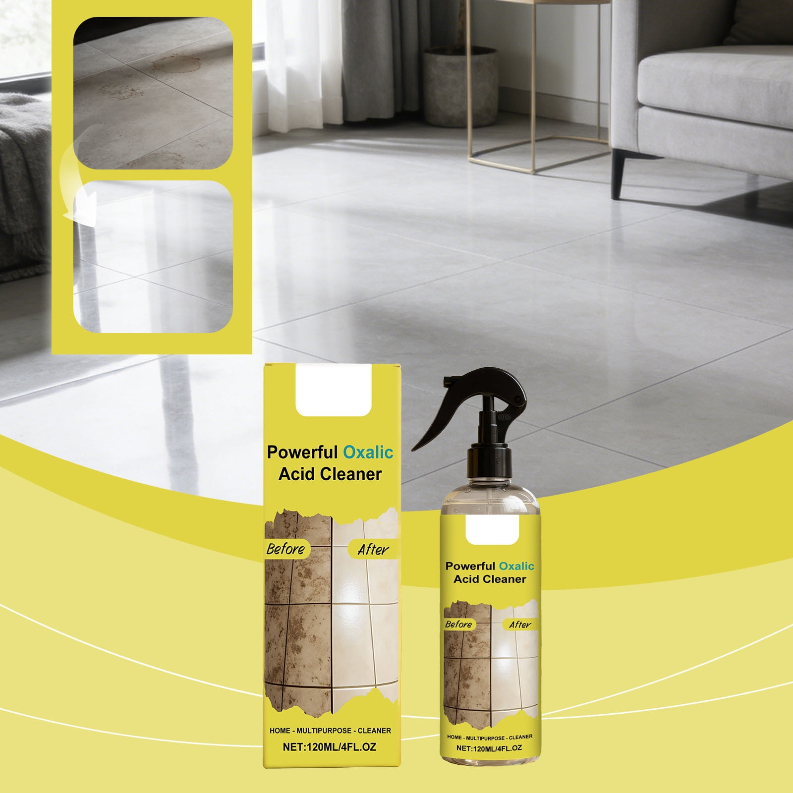 120ml Powerful Multi-effect Decontamination Cleaner,Kitchen Foam ...