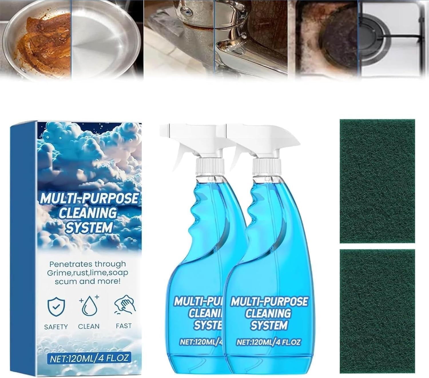 120ml Splash Foam Spray, Splash Spray Tablets & Spray Bottle Splash ...