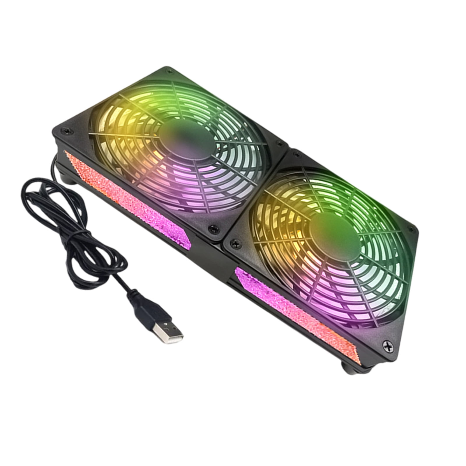 120mm 5V LED Light Cooling Fan LED Light Sync Temperature Control 12cm ...