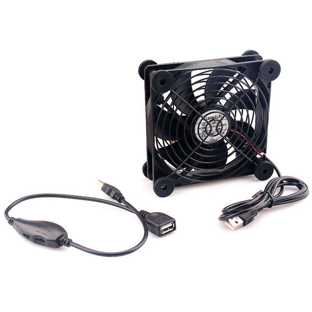 120mm 5V USB Fans, 2000RPM Big Airflow Fan Cooling for Router TV Box ...