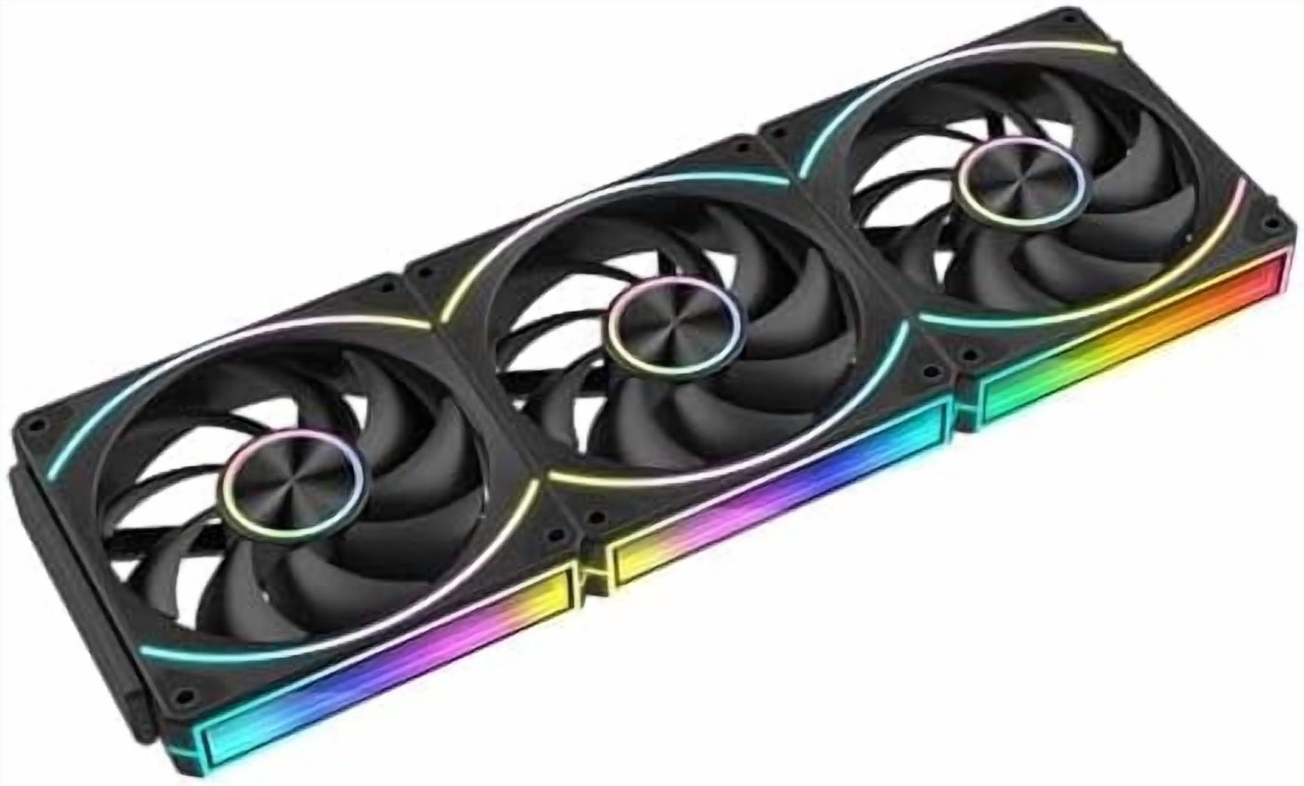 120mm ARGB PC Case Fans 3-, Daisy Chain Connection, 1850RPM PWM Fans ...