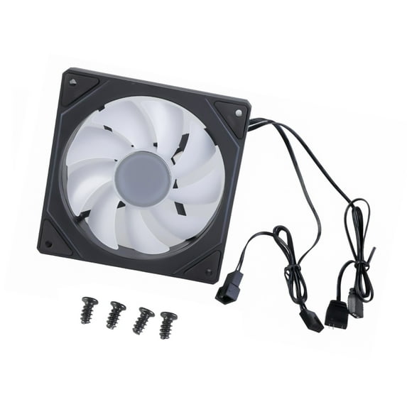 120mm Case Fan ARGB Fan 12V 3W 4Pin+3Pin Connector Internal Fan Cable ...