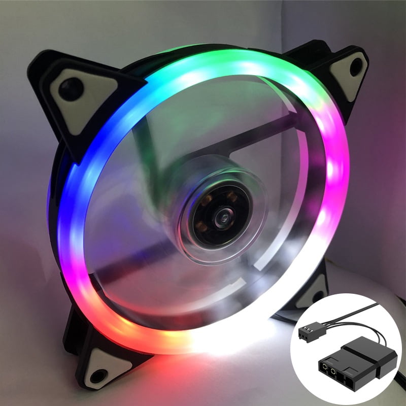 120mm Fan RGB Cooling Ventilador 3pin 4pin Rainbow Computer Case ...