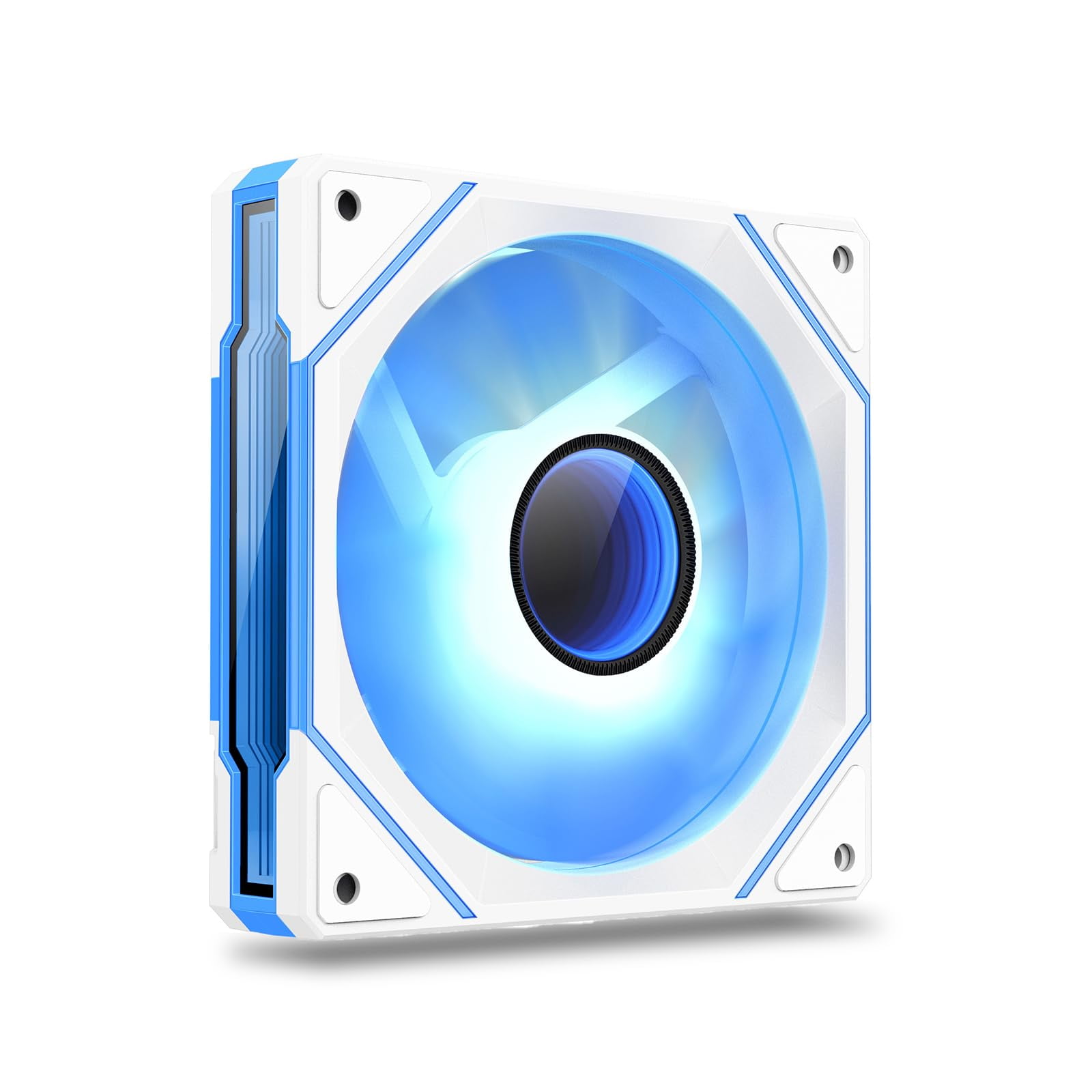 120mm Infinity Mirror ARGB SSF20 Computer Fan, White PWM high ...
