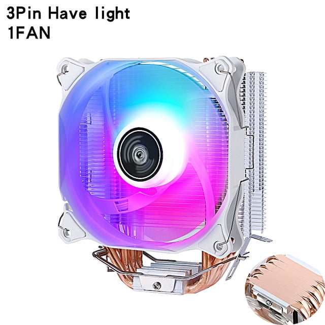 120mm PC Radiator Air-cooled 4/6 Tower style Heat Pipe CPU Cooler Fan ...