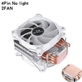 120mm PC Radiator Air-cooled 4/6 Tower style Heat Pipe CPU Cooler Fan ...