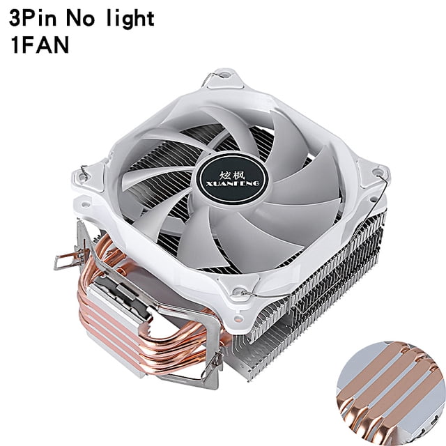 120mm PC Radiator Air-cooled 4/6 Tower style Heat Pipe CPU Cooler Fan ...