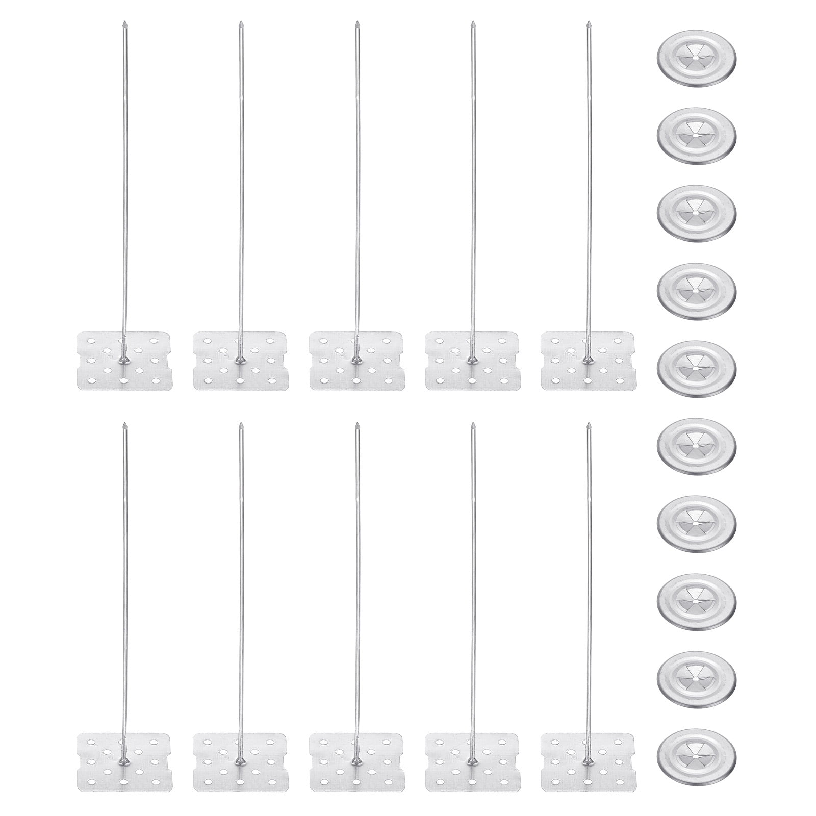 120mm Perforated Insulation Pins with Round Washer,50 Sets 2in ...