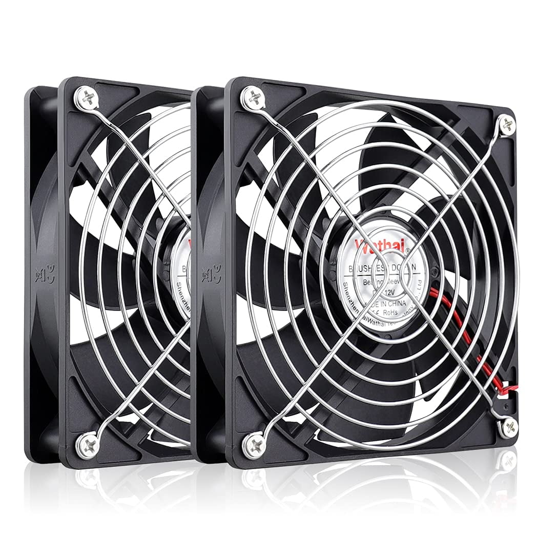 120mm x 25mm 12V Computer Case Cooling Fan 12 Volt 2Pin High ...