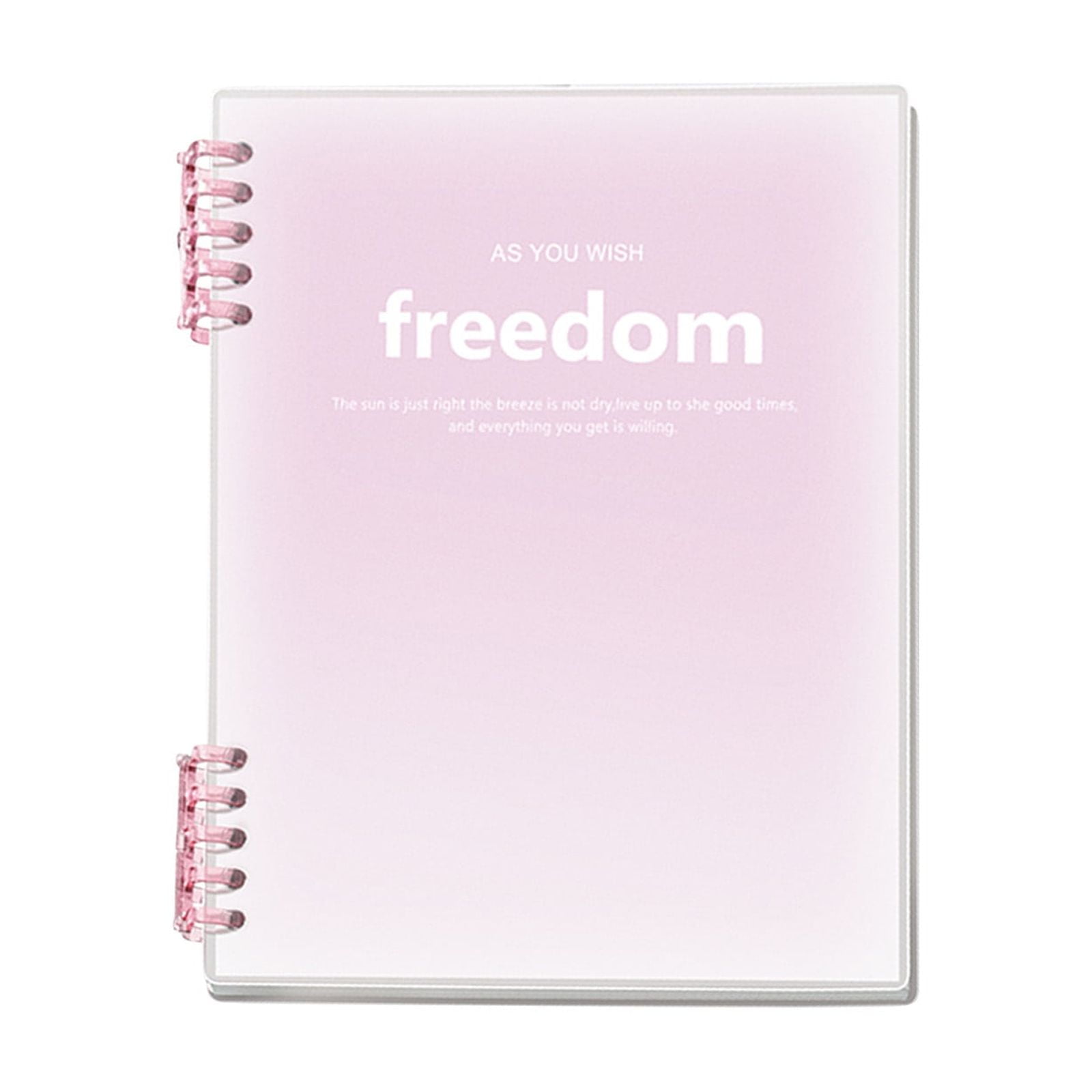 BIERELAOZI Exercise transparent Matte Coil Book, 120 pages - Walmart.com