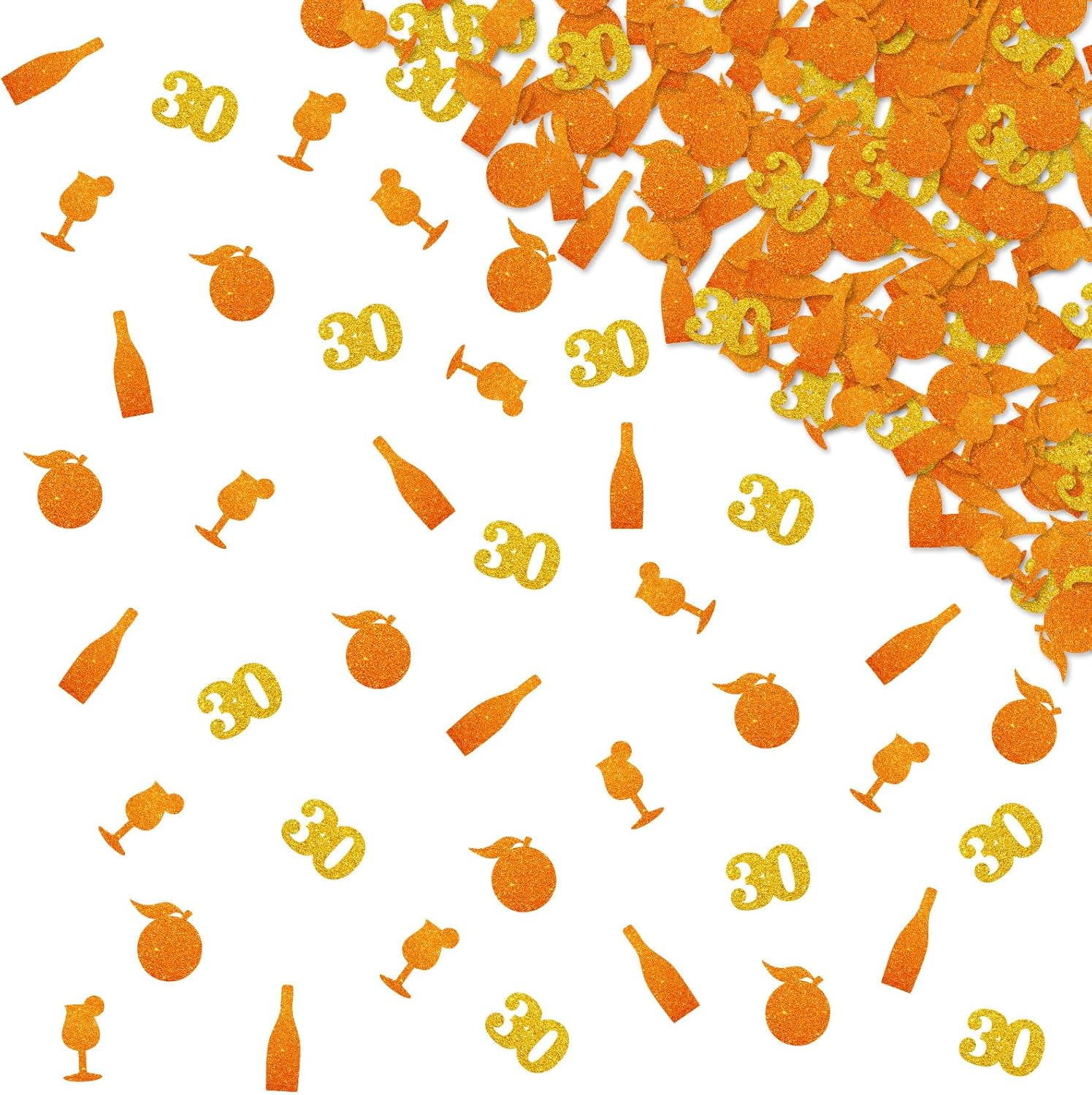 120pcs Aperol Spritz 30th Birthday Confetti, A Spritz Older Table ...