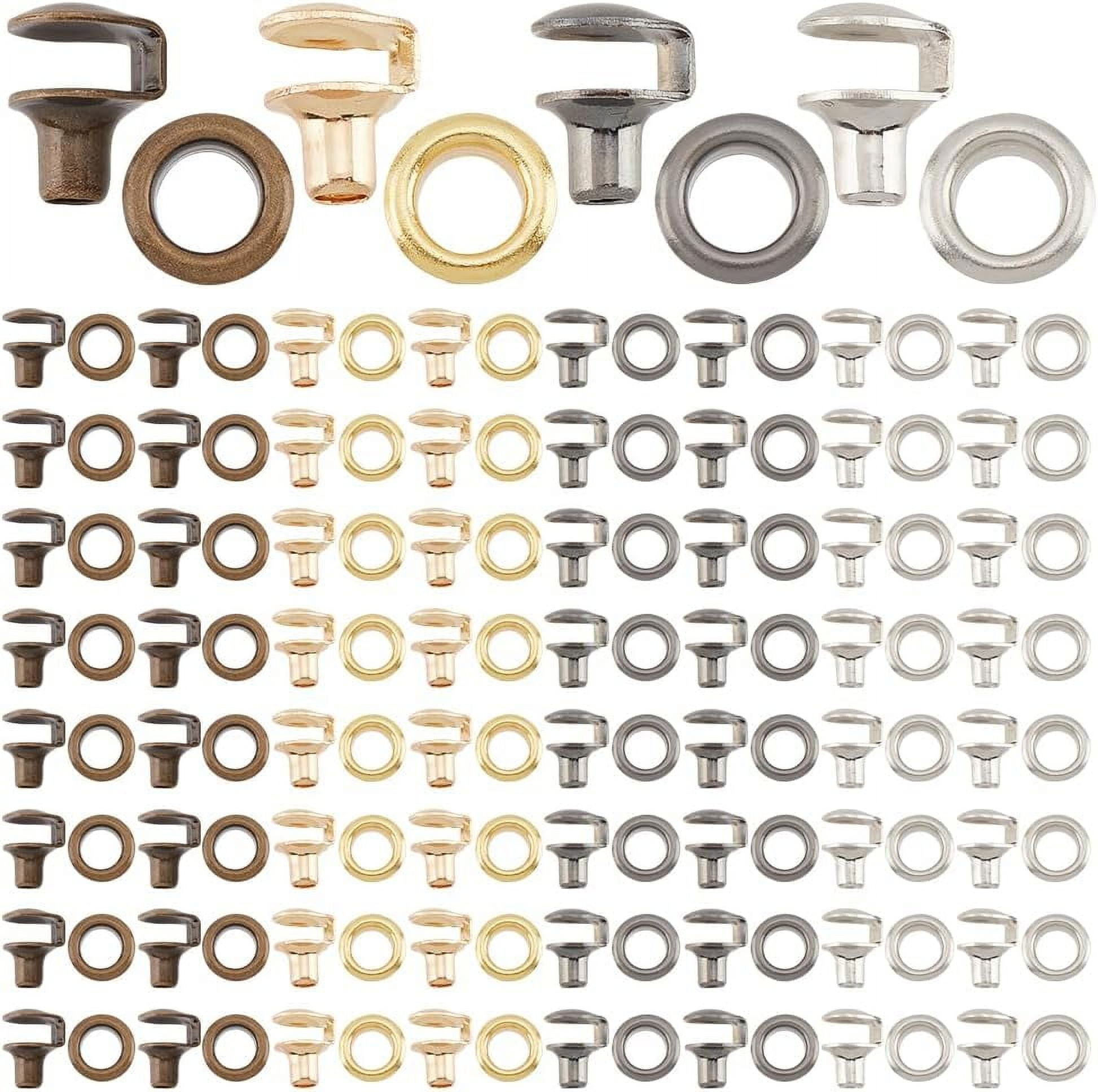 120pcs Boot Lace Hooks 4 Colors Shoelace Hooks Brass Boot Hook Eyelet ...