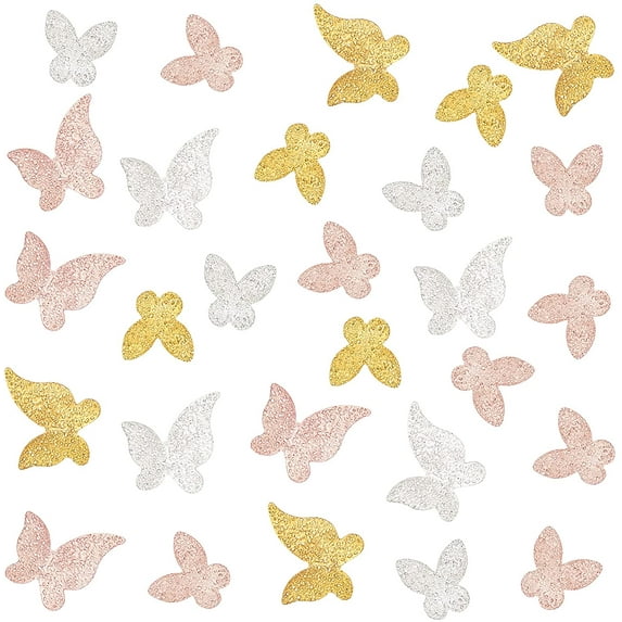 120pcs Butterfly Resin Fillers 2-Style Alloy Epoxy Resin Supplies ...