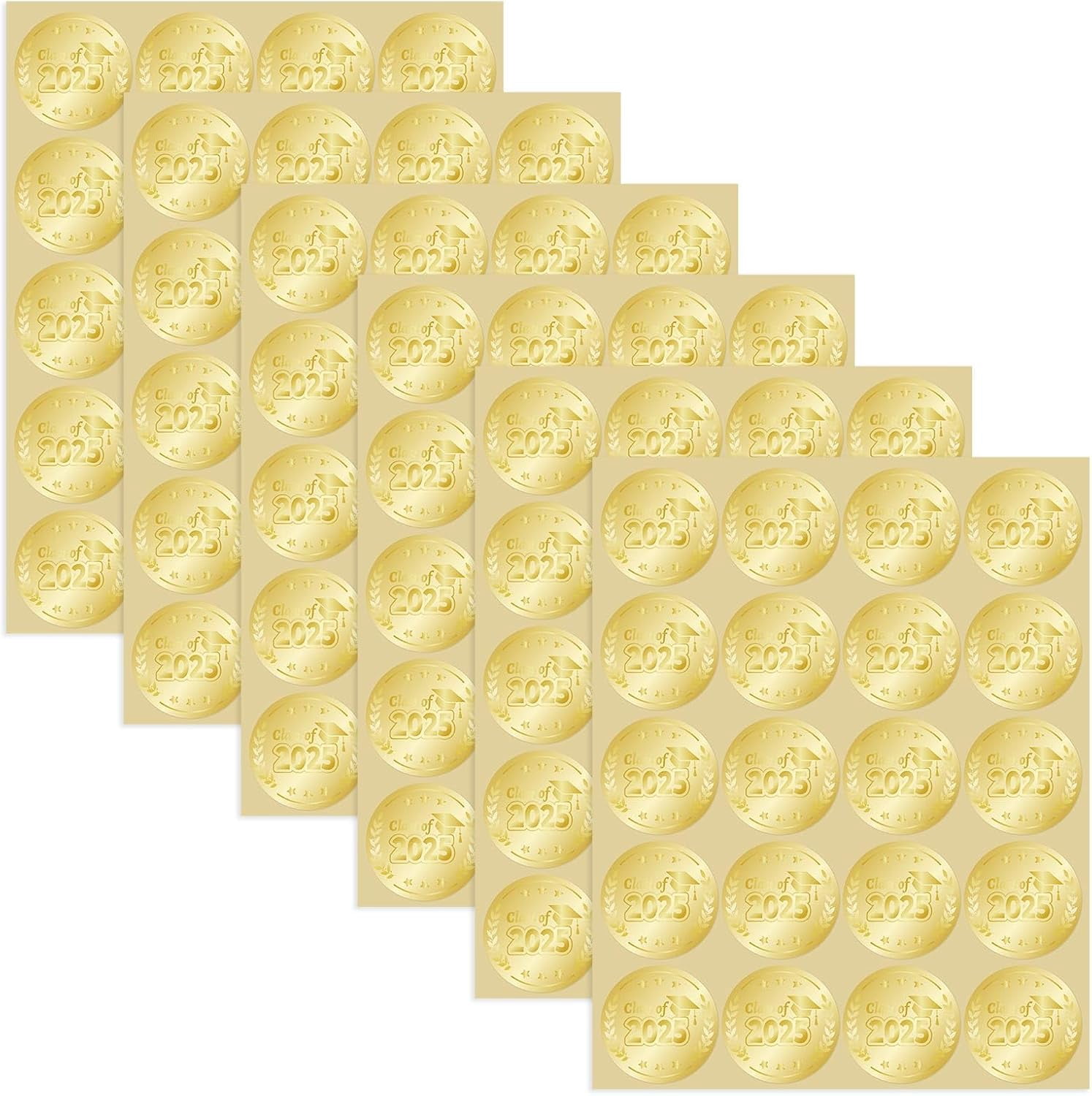 120pcs Class of 2025 Stickers, 2025 Envelope Seals Graduation Labels ...