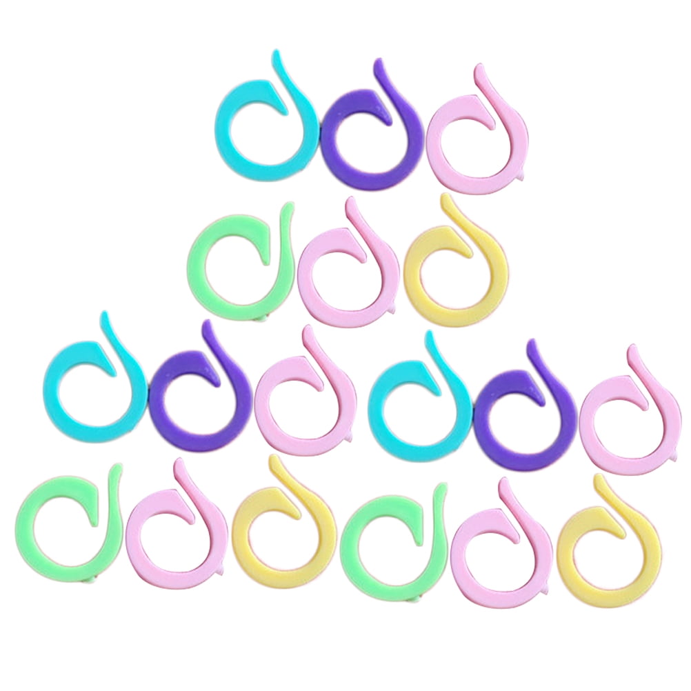 120pcs Colorful Crochet Locking Stitch Marker Knitting Ring Maker ...