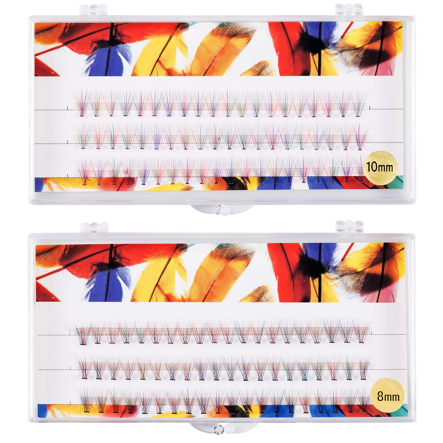 120pcs Colorful Volume Eyelashes Extension, PAGOW Easy Fans Eye Lash ...