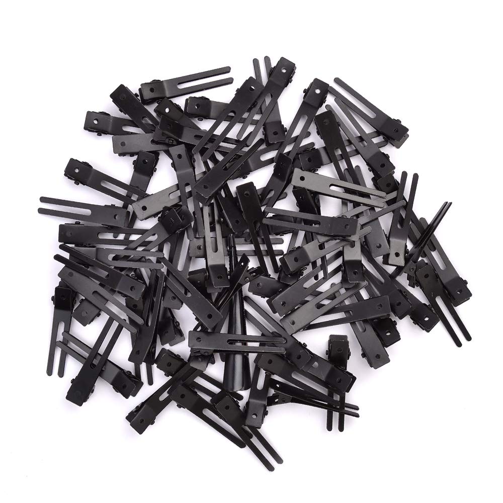 120pcs Double Prong Curl Clips, 1.8' Stainless Steel Hair Clips for ...