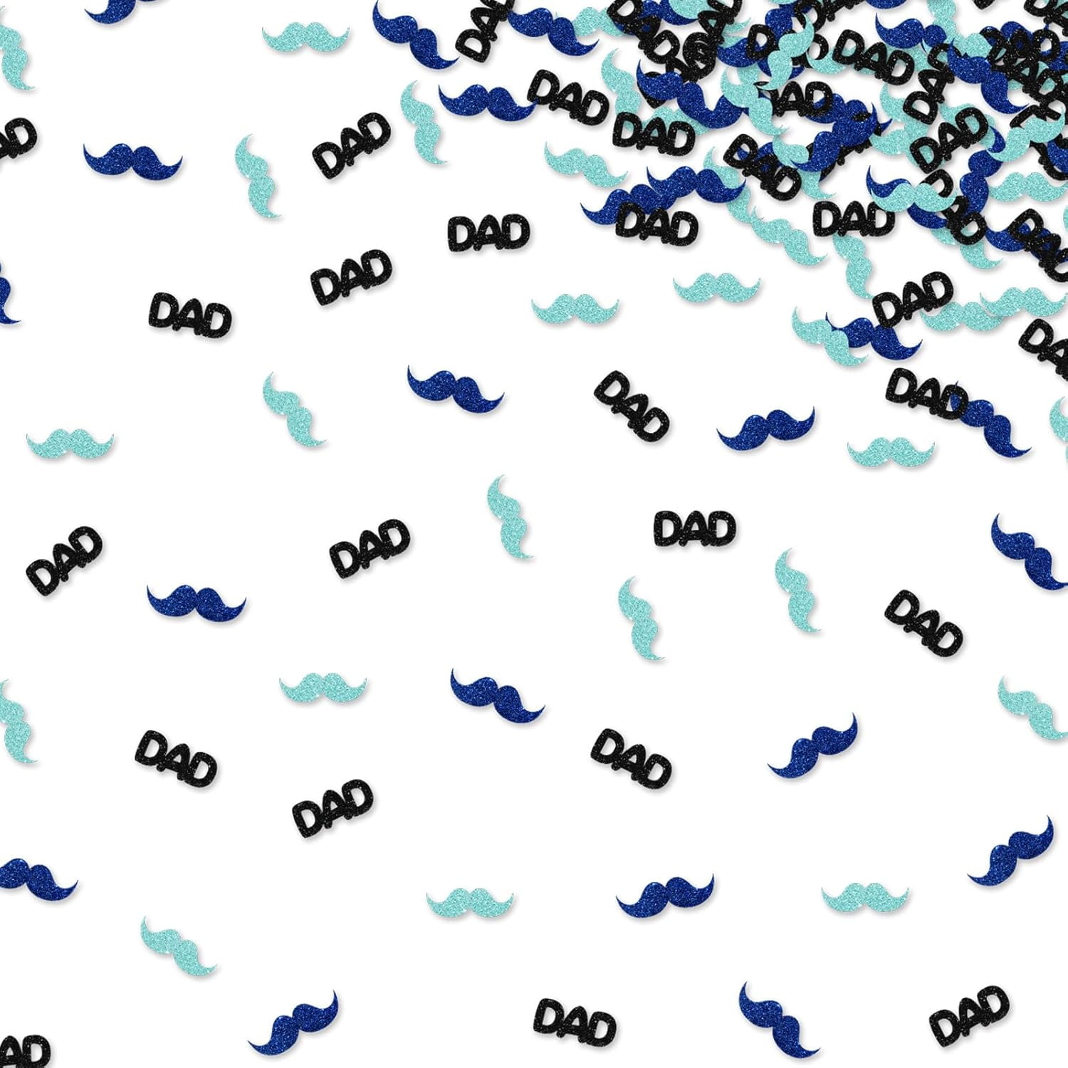 120pcs Father's Day Confetti, Father's Birthday Table Confetti, Blue ...