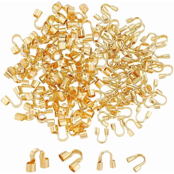 120pcs Gold Wire Guard 14k Gold 2 Size Wire Guardian Tarnish Resistant ...
