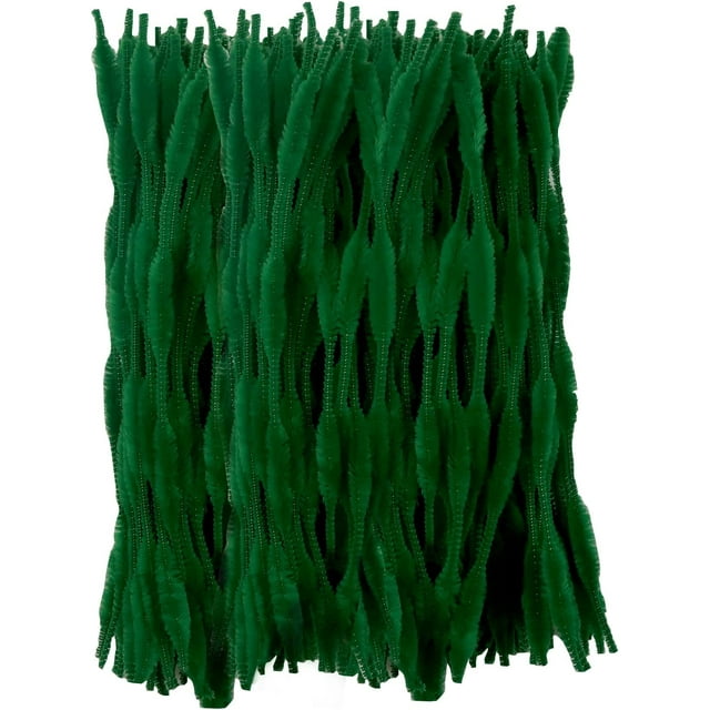 120pcs Green Pipe Cleaners Bump Pipe Cleaners Chenille Stems Craft ...