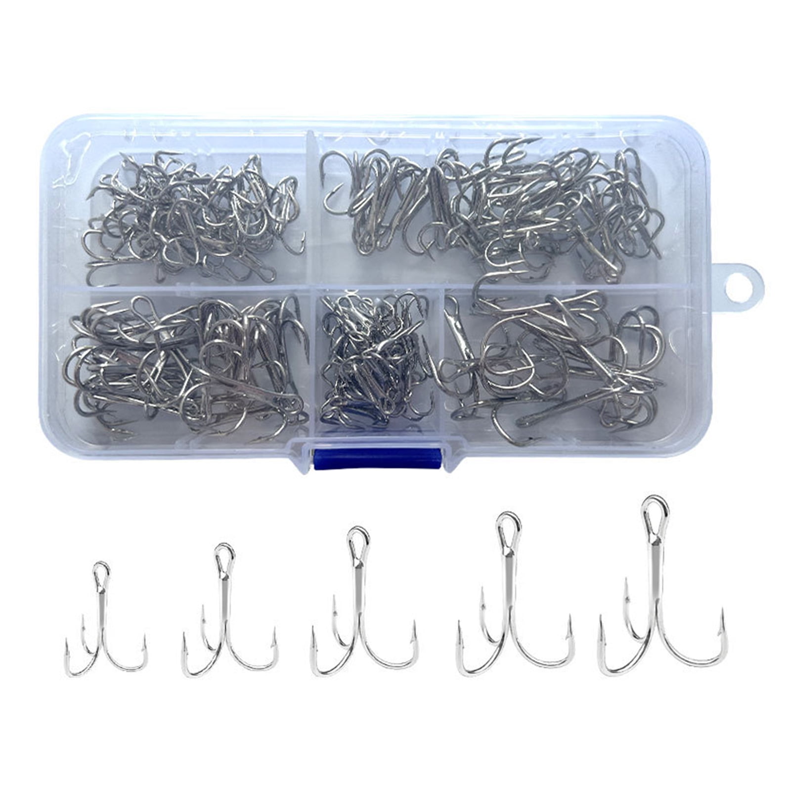 120pcs Strong Treble Hooks Fishing Tackle High Strength Accessories ...