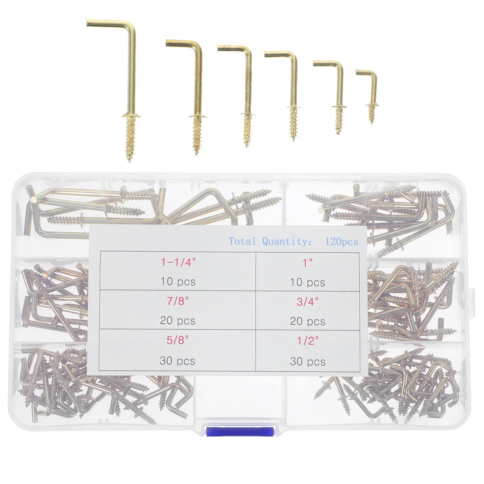 120pcs L-shaped Screw Self-tapping Screws Picture Frame Hanging Screw ...