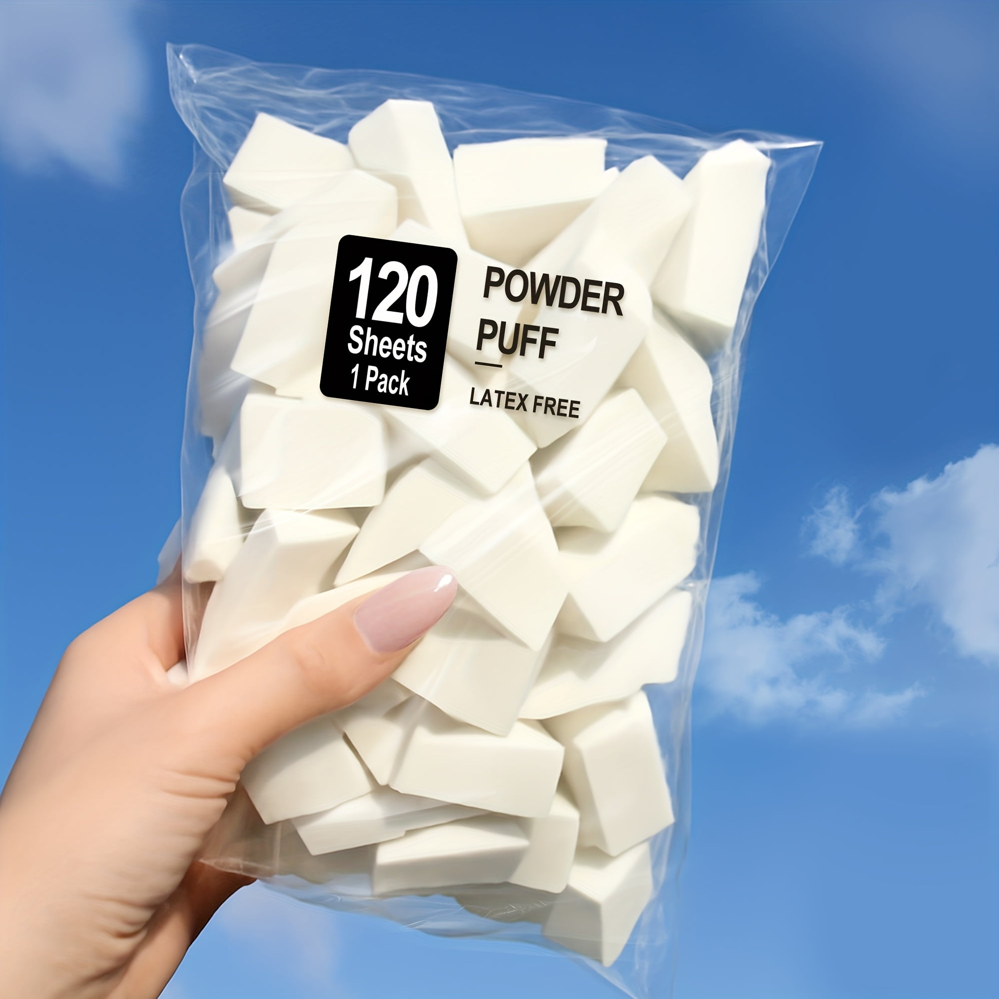 120pcs Makeup Sponges: Triangle Cosmetic Sponges for Foundation, Blush ...