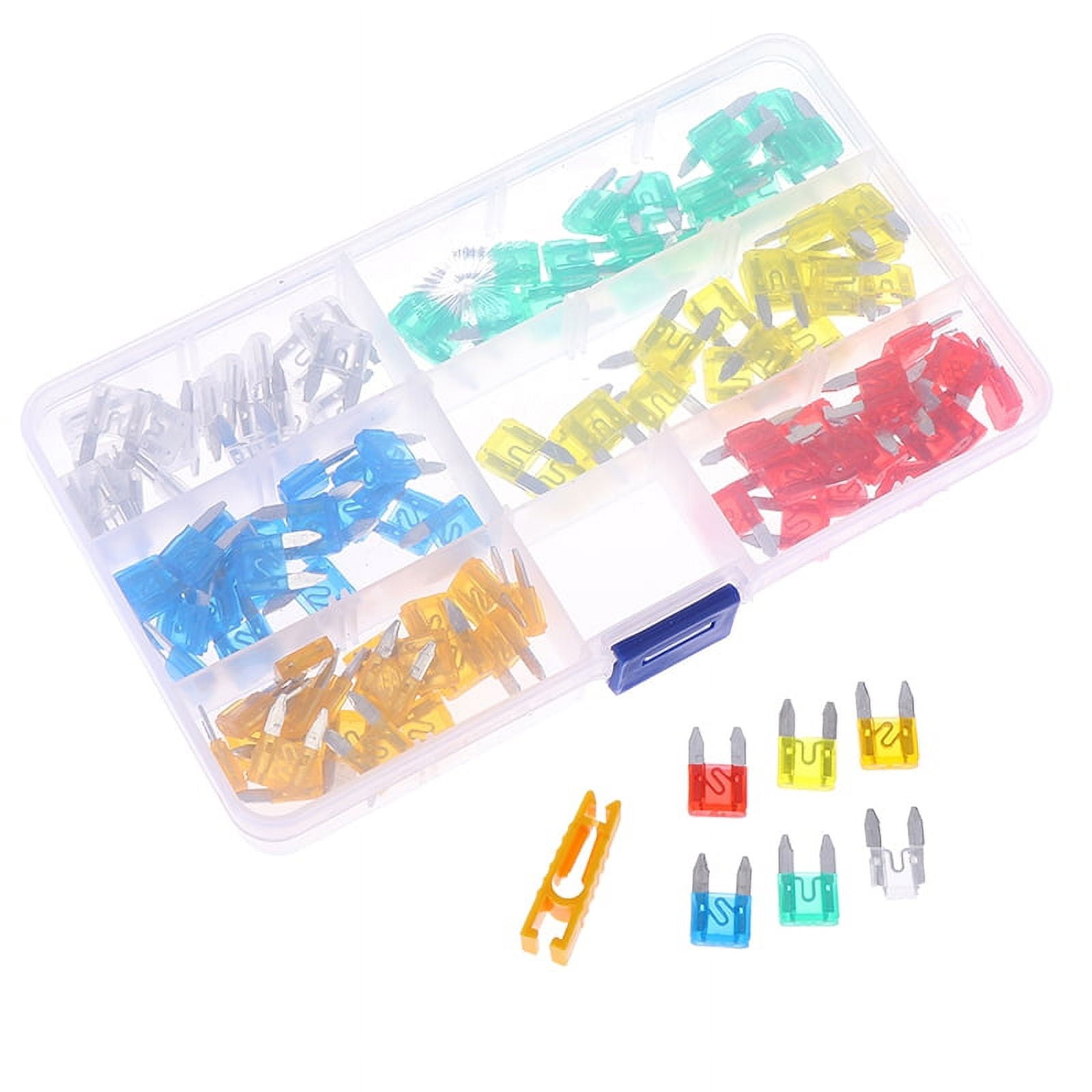 120pcs Mini Blade Fuse Assortment Set Auto Car Motorcycle SUV FUSES Kit ...