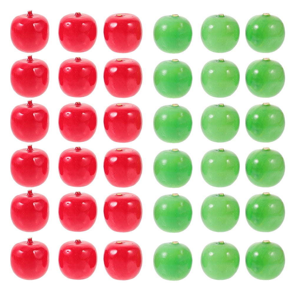 120pcs Miniature Apples Models Foams Apples Fake Fruit Models Indoor ...