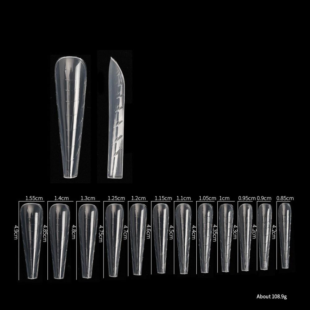 120pcs Poly Dual Forms Nail Gel Quick Building Mold CS Tips Too Nail ...