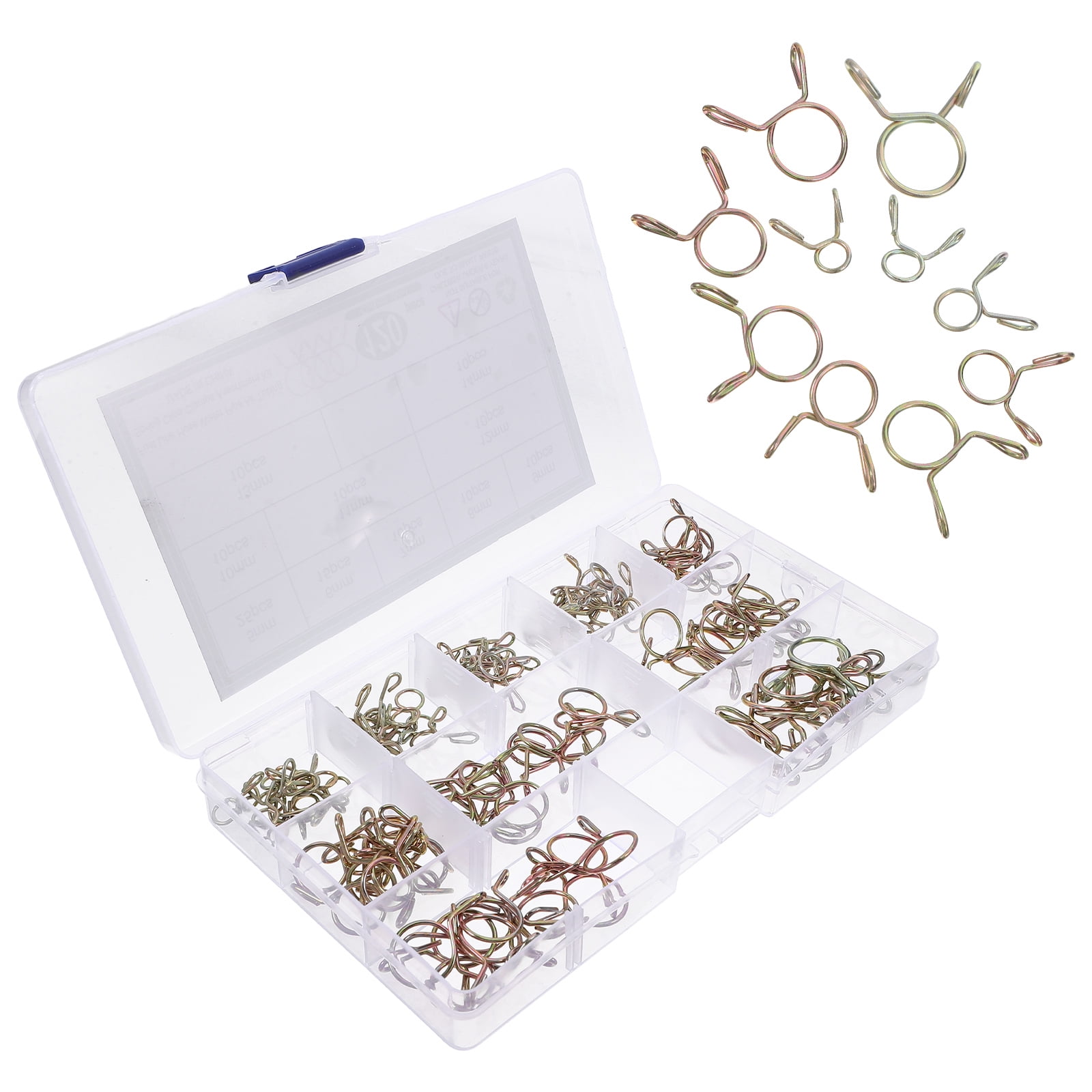 120pcs Spring Hose Clamps Tubing Clips Tube Fixing Clamps Tube Clips ...