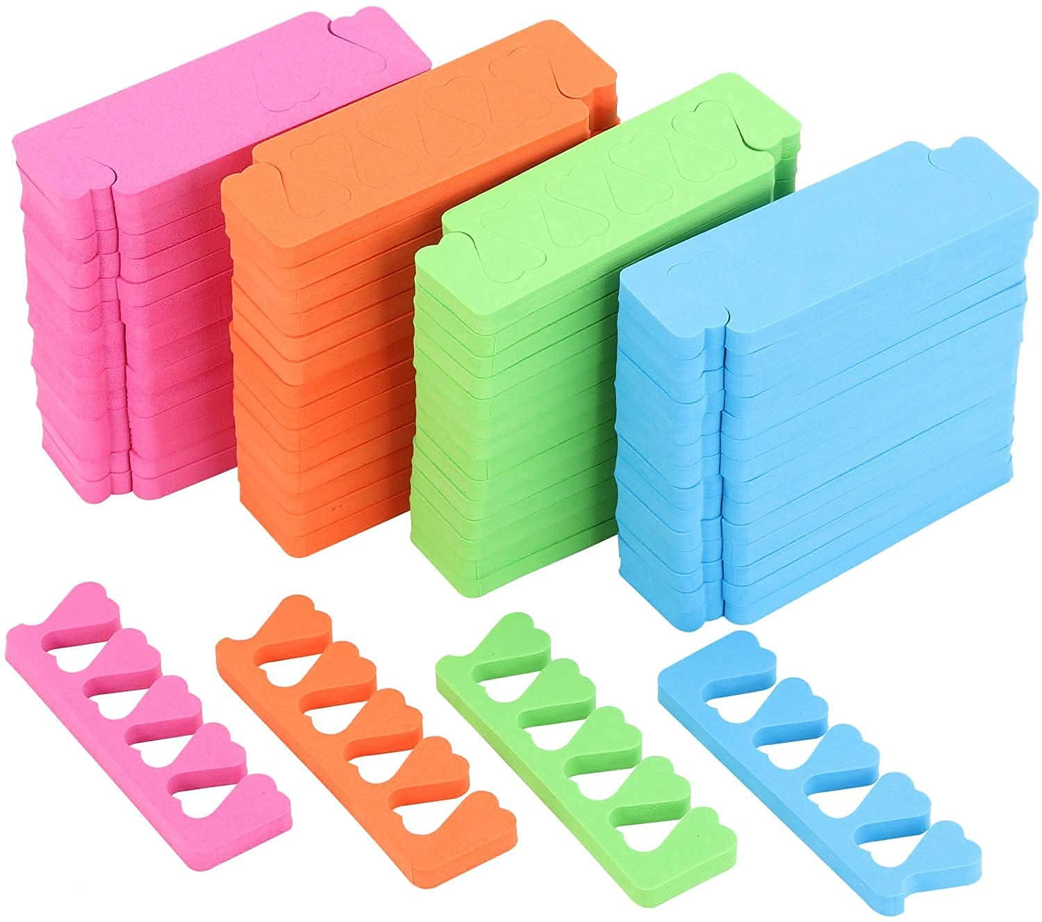 120pcs Toe Separators for Pedicure - Sponge Toe Separator for Nail ...