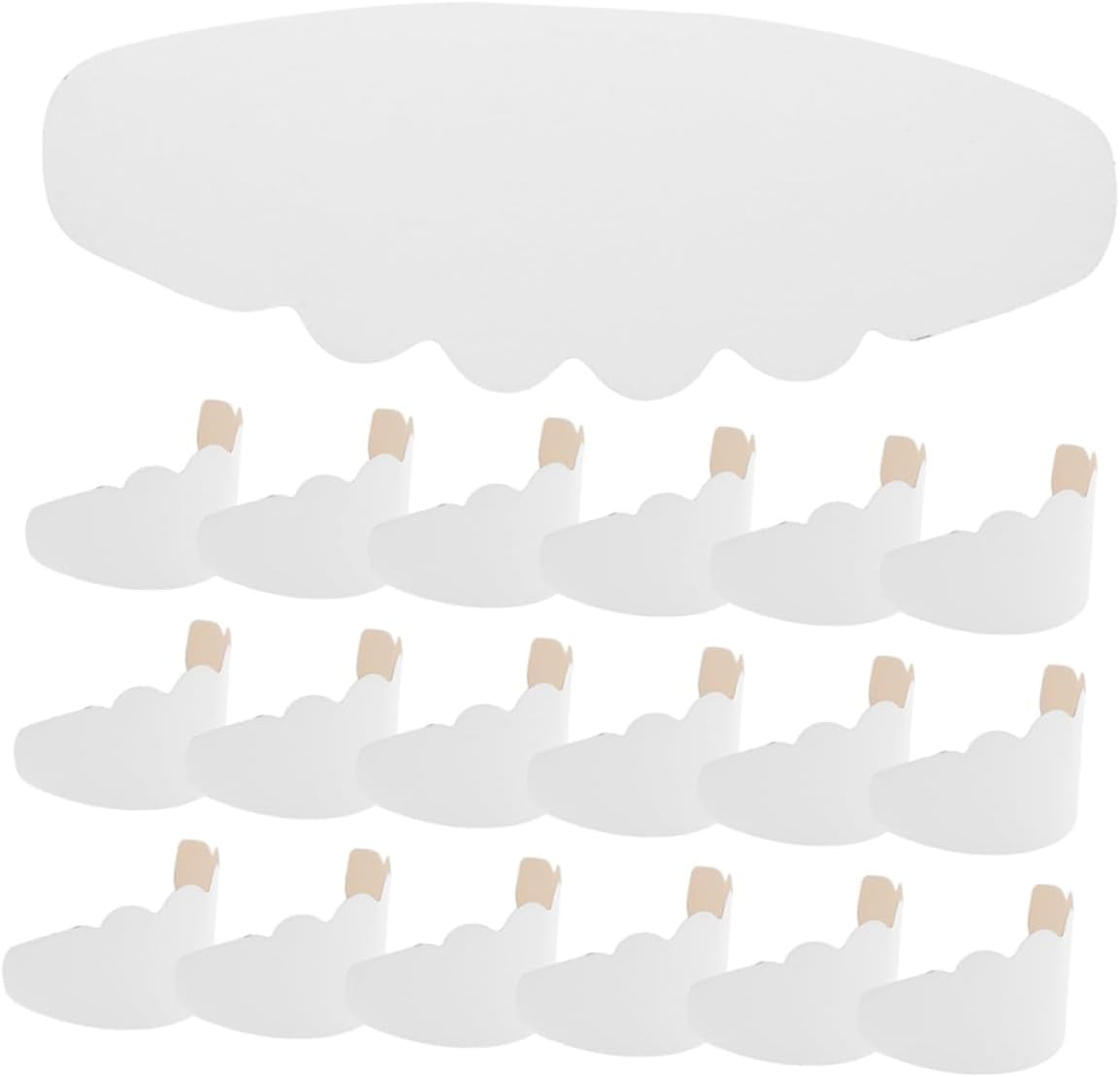 120pcs White Cardstock Baseball Cap Inserts Hat Inner Support Strips ...