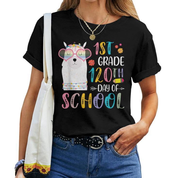 120th Day of School No Prob Llama Graphic Tee Unisex Adult Cotton Funny ...