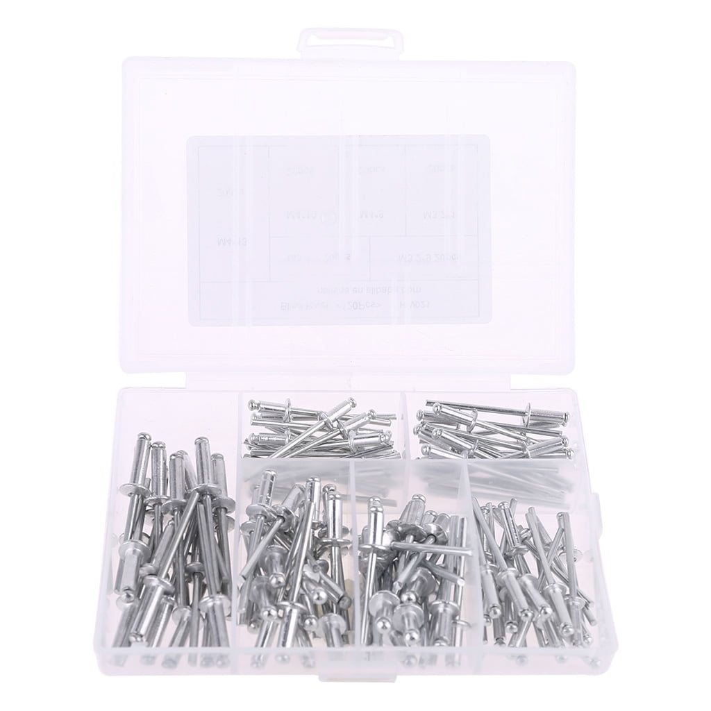120x Aluminum Blind Rivets Light-duty Metal Rivet Kit Decorating ...